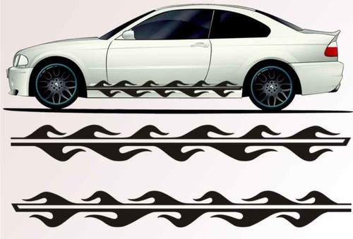 Universal Car Side Decal Sticker Kit 10 (fits most vehicles ...