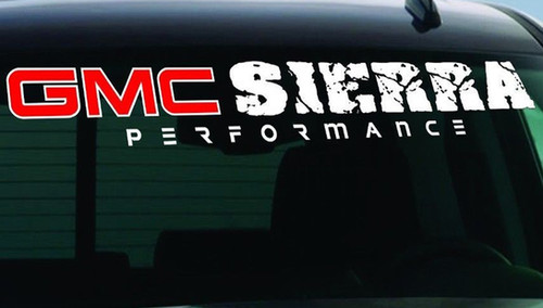 GMC Sierra Performance Windshield Vinyl Decal Sticker | ANYStickerUWant.com