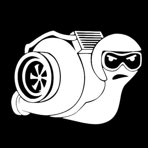 TURBO Snail Intercooler Decal Sticker | ANYStickerUWant.com