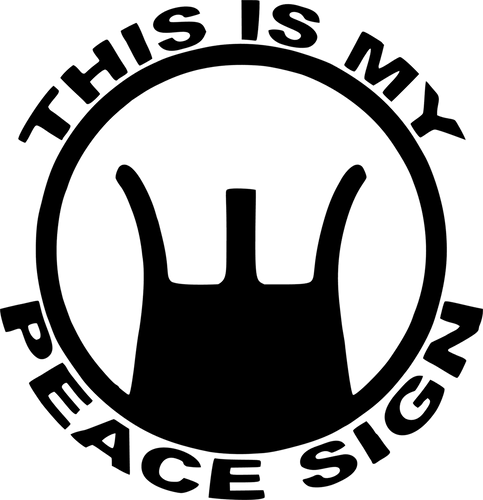 This is My Peace Sign Gun Scope Crosshair Vinyl Decal Sticker ...