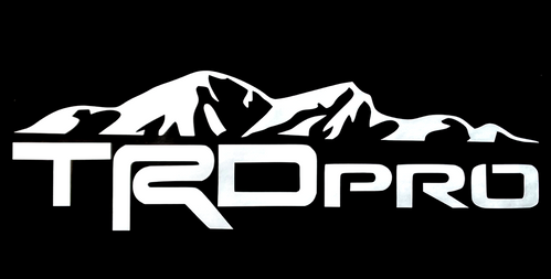 TRD PRO Mountain Decal Sticker Emblem | ANYStickerUWant.com