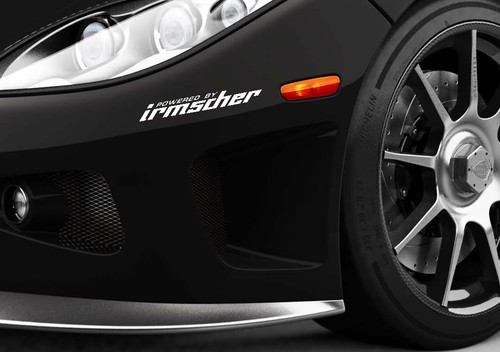 Powered by irmscher Vinyl Decal Sticker 209 | ANYStickerUWant.com