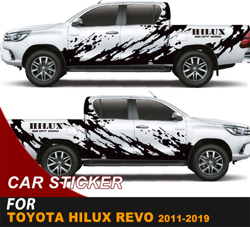 TRD Toyota Helix Revo Full Side Mud Splash Vinyl Decal Sticker 37 ...