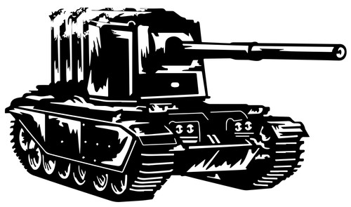 Military Battle Tank Vinyl Decal Sticker 18 (add text ...