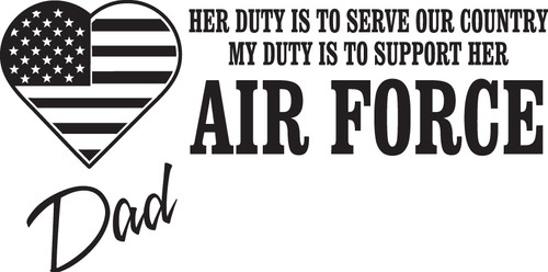 Air Force Dad Vinyl Decal Sticker | ANYStickerUWant.com