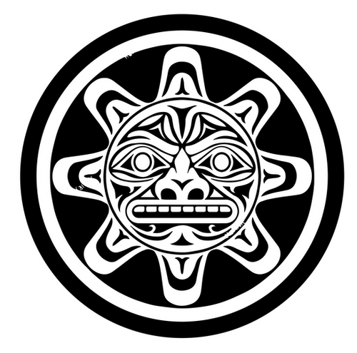 Indigenous Sun Taino Decal Sticker 11 | ANYStickerUWant.com