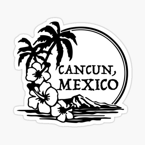 Cancun Mexico Decal Sticker | ANYStickerUWant.com