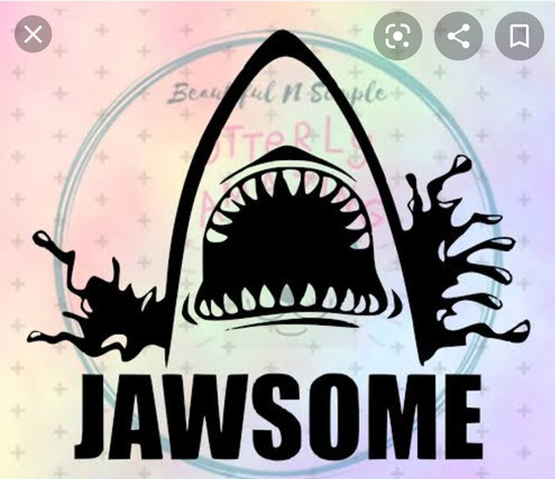JAWSOME decal sticker | ANYStickerUWant.com