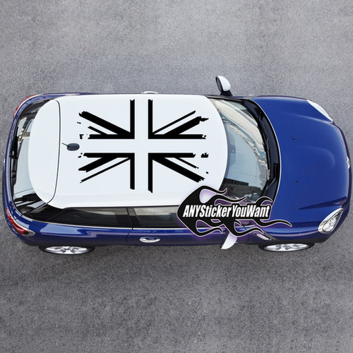 Mini Cooper Union Jack British Flag Roof Decal Sticker ...
