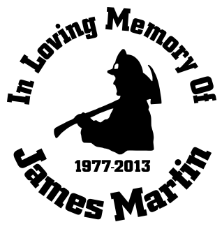 In loving memory of fireman rescue Decal Sticker | ANYStickerUWant.com