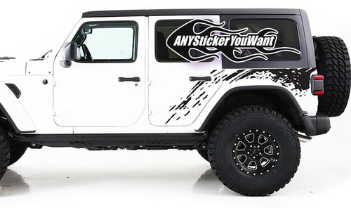 Jeep Wrangler Rear Mud Splash Decal Sticker (will fit any vehicle ...