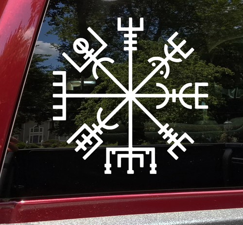 Celtic Viking Compass Decal Sticker 3 | ANYStickerUWant.com