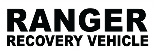 Ranger Recovery Vehicle Vinyl Decal Sticker | ANYStickerUWant.com