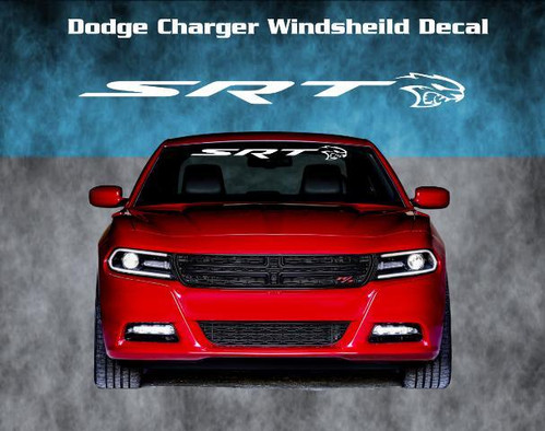 SRT Hellcat Windshield Vinyl Decal Sticker 25 | ANYStickerUWant.com