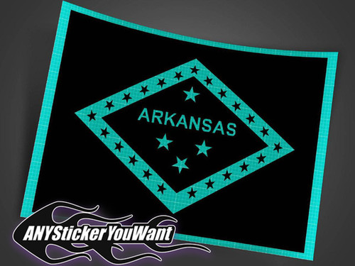 Arkansas Flag Vinyl Decal Sticker 35 | ANYStickerUWant.com