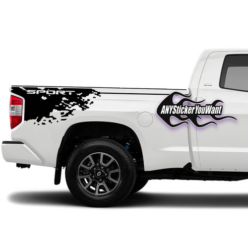 Universal Chevy Chevrolet Silverado Sport Mud Splash Bed Decal Sticker ...