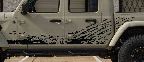 Jeep Gladiator Full Side Mud Splatter Decal Sticker 26 ...