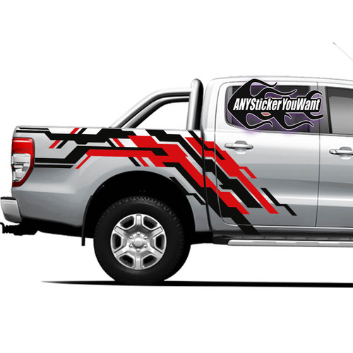 Universal Truck Side Splash Decal Sticker Kit 2 (fits most vehicles ...