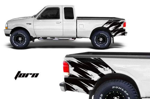 Ford Ranger Ripped Torn Splash Truck Bed Decal Sticker 179 ...