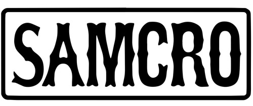 SAMCRO SOA SONS OF ANARCHY Skull Logo Decal Sticker | ANYStickerUWant.com