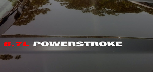 6.7L POWERSTROKE Vinyl Decal Sticker Emblem | ANYStickerUWant.com