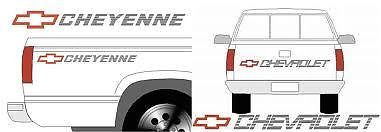 Chevrolet Cheyenne Decal Sticker | ANYStickerUWant.com