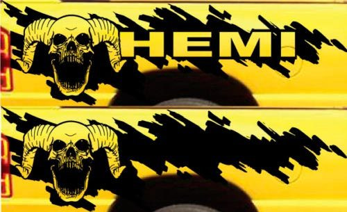 Dodge Ram 1500 2500 3500 Hemi Demon Skull Splash Decal Sticker 55 ...