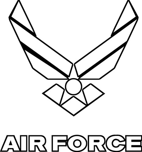 Air Force Logo Vinyl Decal Sticker 13 | ANYStickerUWant.com