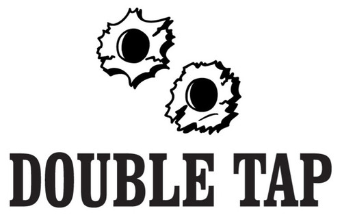 DOUBLE TAP Gun Decal Sticker | ANYStickerUWant.com