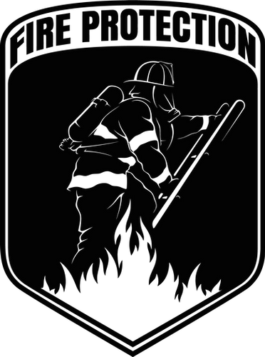 FIRE PROTECTION Decal Sticker 2 | ANYStickerUWant.com