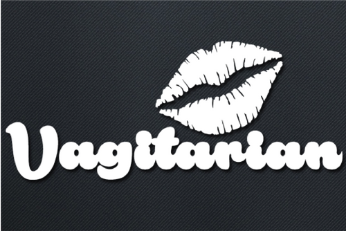 Vagitarian Decal Sticker | ANYStickerUWant.com