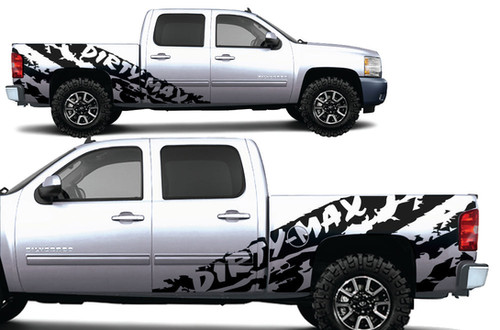 Chevrolet Chevy Silverado Shreadded Dirty Max Decal Sticker 88 ...