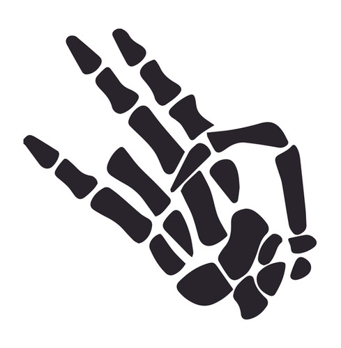 Skeleton SHOCKER Decal Sticker | ANYStickerUWant.com