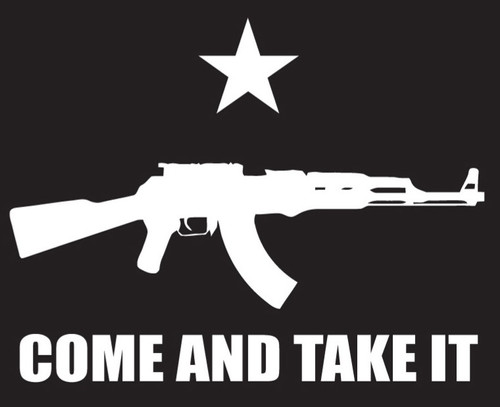 COME AND TAKE IT Gun Decal Sticker | ANYStickerUWant.com