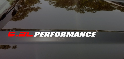 6.2L PERFORMANCE Vinyl Hood Decal Sticker Emblem | ANYStickerUWant.com