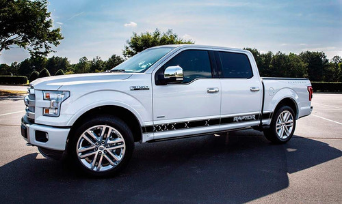 Ford Raptor Rocker Panel Stripes Decal Sticker 138 | ANYStickerUWant.com