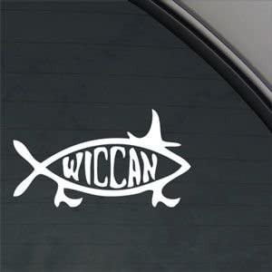 Pagan Wiccan Ichthus Fish Decal Sticker | ANYStickerUWant.com
