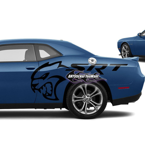 Dodge Challenger SRT Hellcat Decal Sticker 38 | ANYStickerUWant.com
