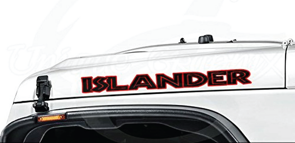 ISLANDER Decal Sticker | ANYStickerUWant.com