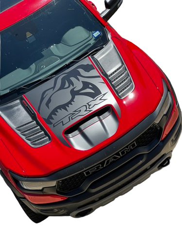 T-Rex Trx Hellcat Dodge Ram Hood Vinyl Decal Sticker 33 ...