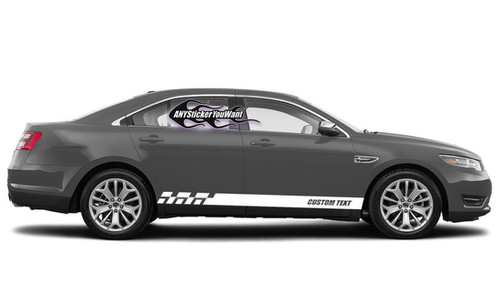 Ford Taurus Custom Rocker Panel Racing Stripe Decal Sticker (add tex ...