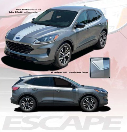 Ford Escape SABRE Hood and Side Stripes Vinyl Decal Sticker ...