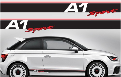 Audi A1 Sport Rocker Panel Stripe Kit Vinyl Decal Sticker 40 ...