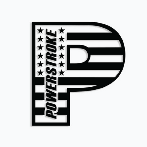 POWERSTROKE Decal Sticker 5 | ANYStickerUWant.com