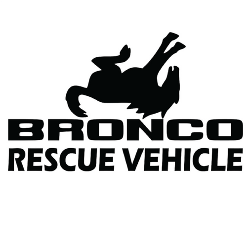 Bronco Rescue Vehicle Vinyl Decal Sticker 4 | ANYStickerUWant.com
