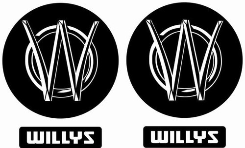 Jeep Willys W Decal Sticker 77 | ANYStickerUWant.com