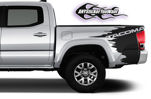 Toyota Tacoma Rear Bed Logo Name Splash Decal Sticker | ANYStickerUWant.com