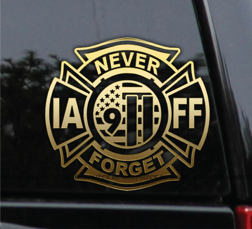 11 Never Forget Firefighter Decal Sticker | ANYStickerUWant.com