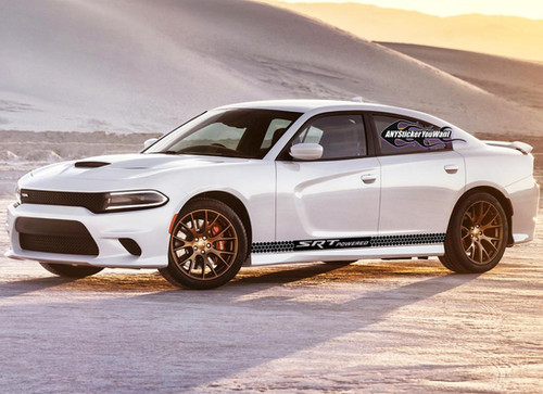 Dodge Charger Challenger SRT Powered Rocker Panel Stripe Decal Sticker ...