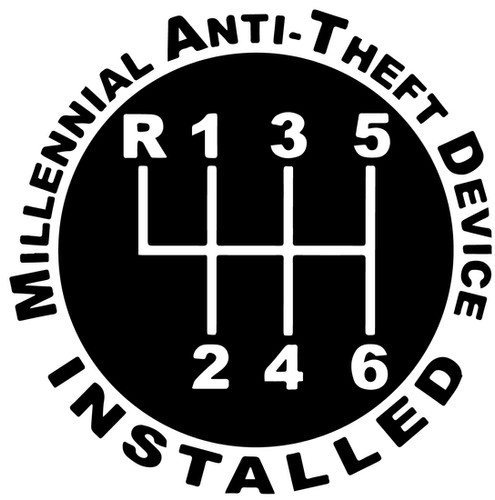 Automatic anto theft device installed Decal Sticker 3 | ANYStickerUWant.com